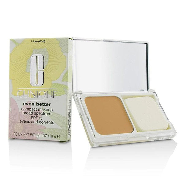 Clinique Even Better Compact Makeup Powder # 01 Linen – choicemall
